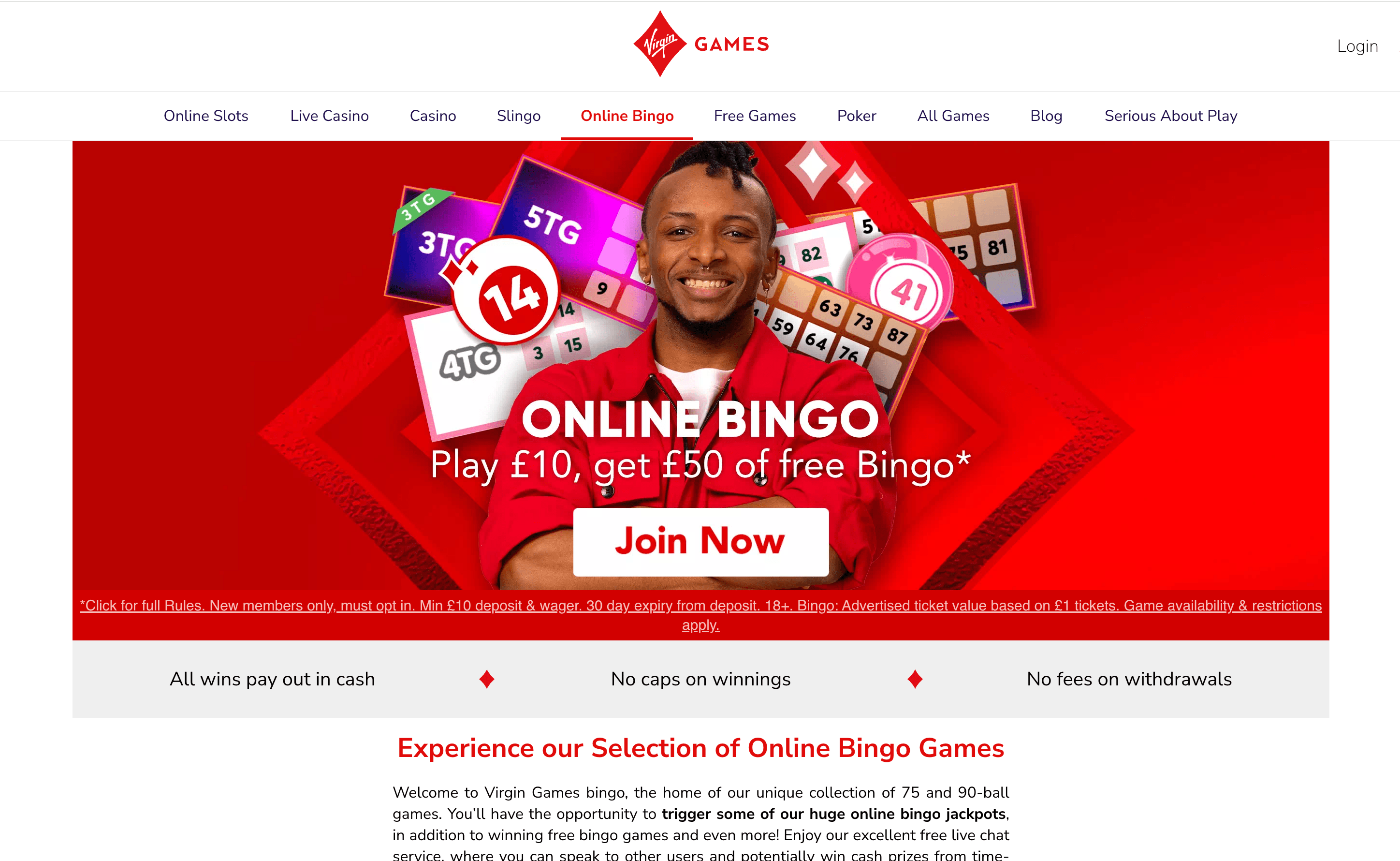Win Big At Virgin Games Bingo - Join Now For A Chance To Strike It Lucky!